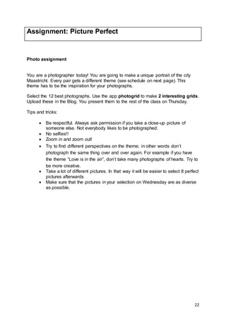 Complete programme and assignments exchange | PDF