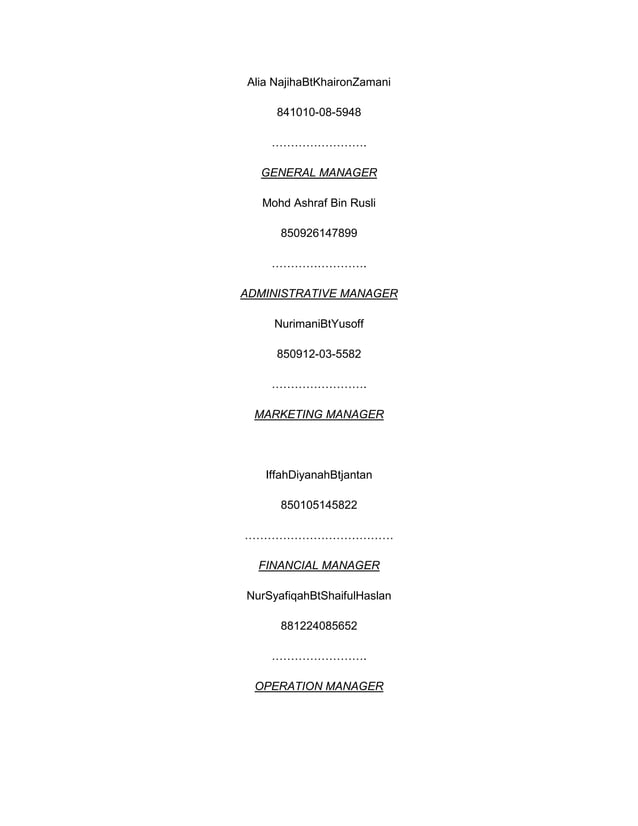 ENT300 Business Proposal | DOCX | Business Accounting & Finance | Business