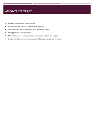 Complete Randomized Block Design (CRBD) and Randomized Block Design ...