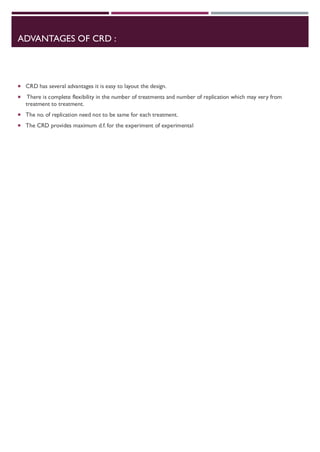 Complete Randomized Block Design (CRBD) and Randomized Block Design ...