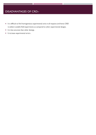 Complete Randomized Block Design (CRBD) and Randomized Block Design ...