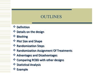 Complete randomized block design - Sana Jamal Salih | PPT
