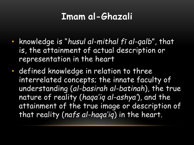 The Concept Of Knowledge In Islam | PPTX | Islam | Religion & Spirituality