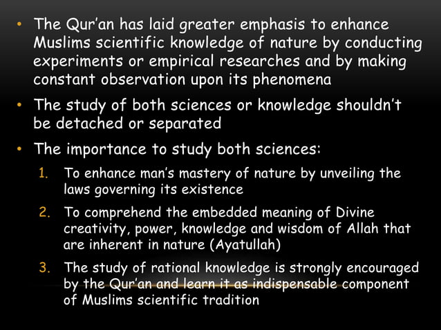 The Concept Of Knowledge In Islam | PPTX | Islam | Religion & Spirituality