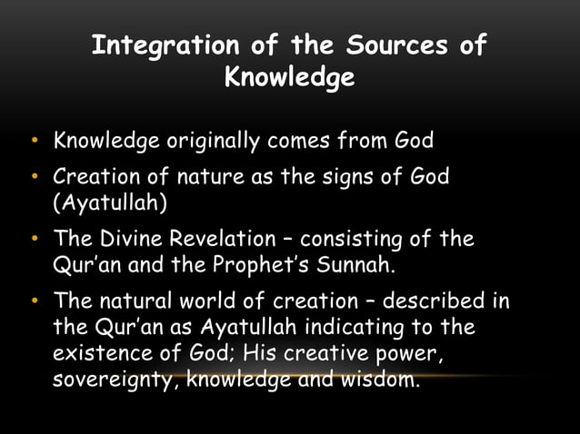 The Concept Of Knowledge In Islam | PPTX | Islam | Religion & Spirituality