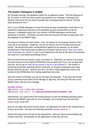 Completerecovery | PDF