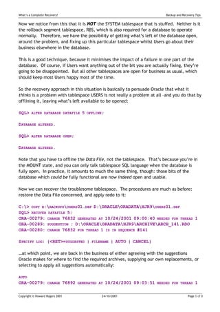 Completerecovery | PDF