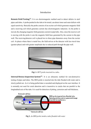 Report on Tubular Non-Destructive Techniques ( Remote Field testing and ...
