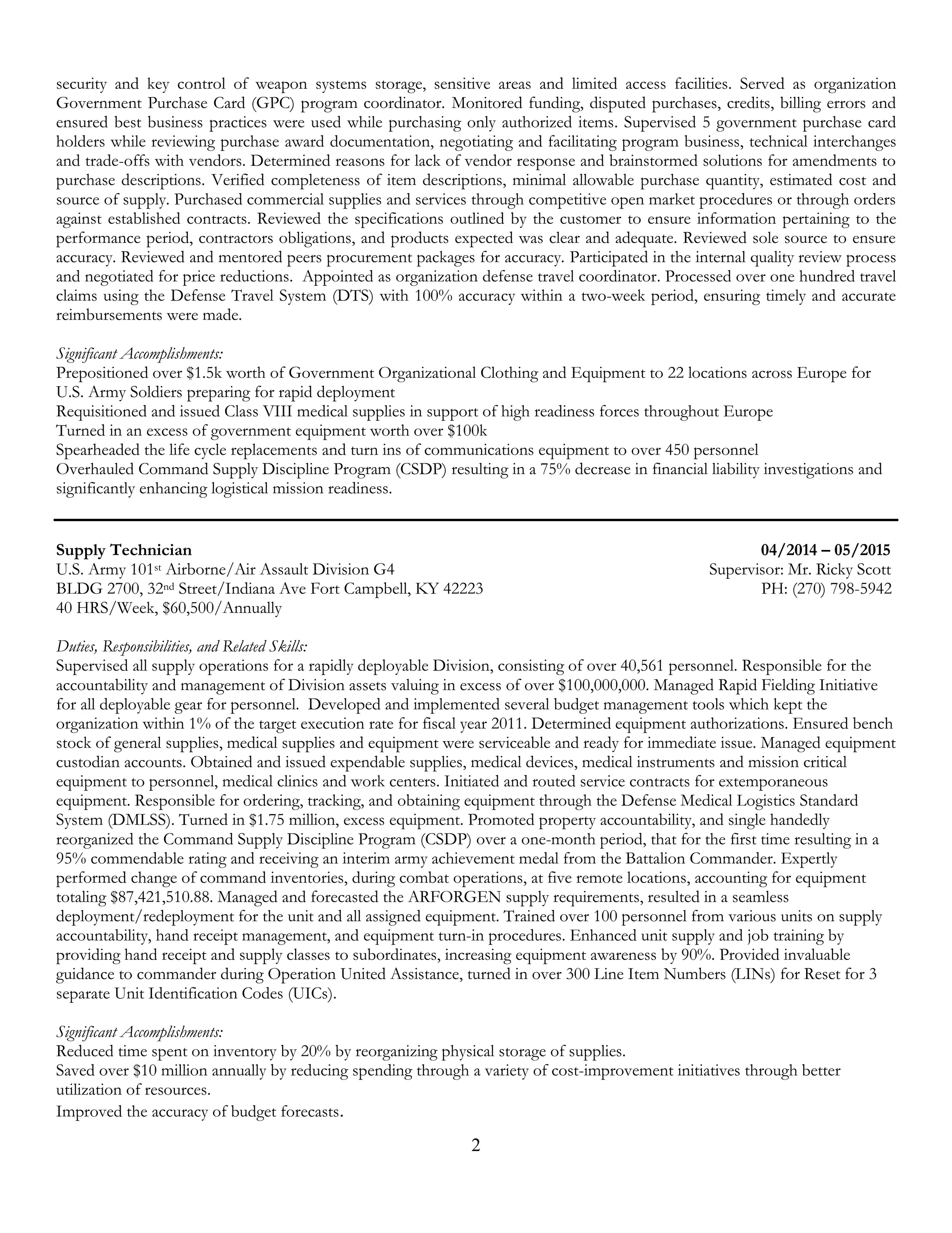 Logistics Manager | PDF