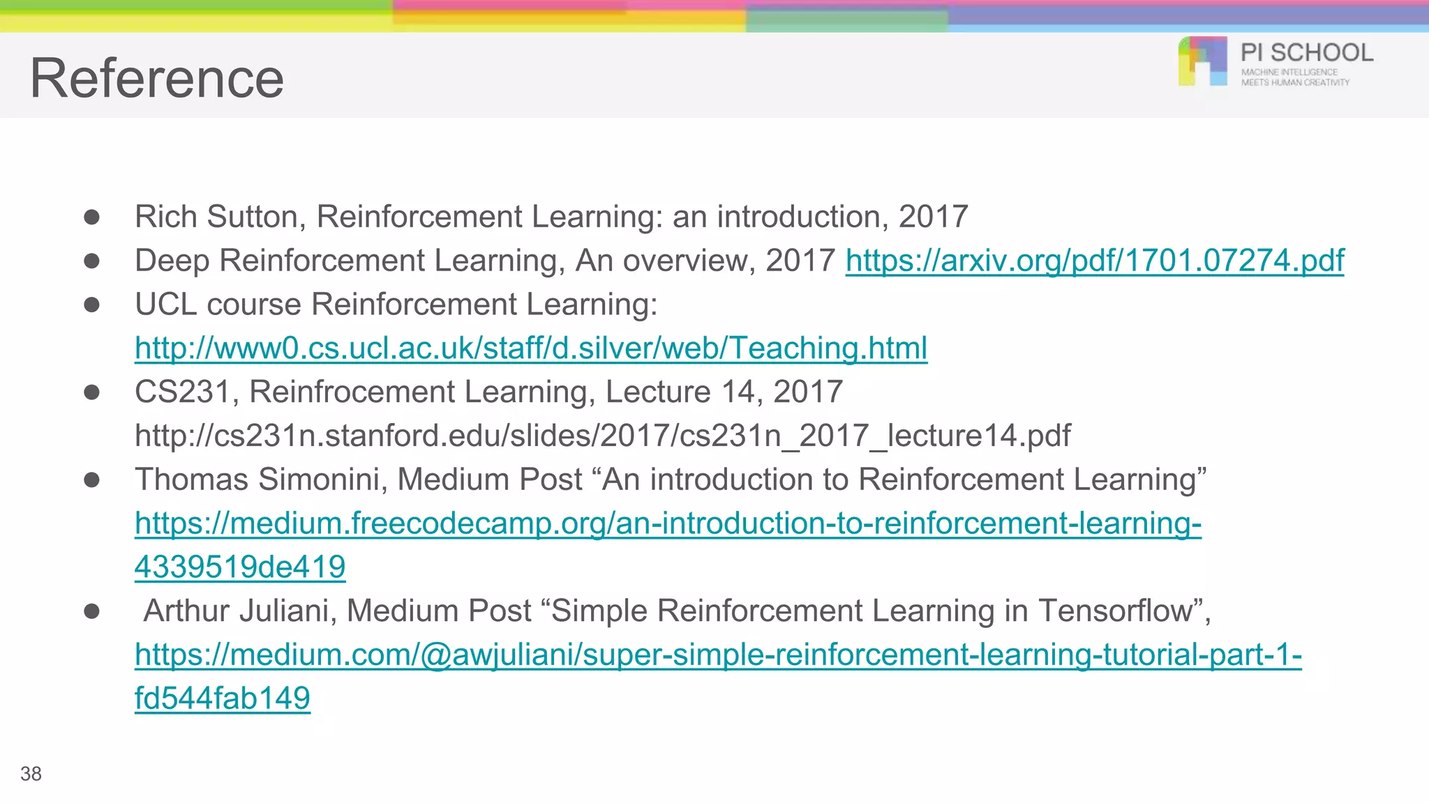 Deep Reinforcement Learning | PPTX