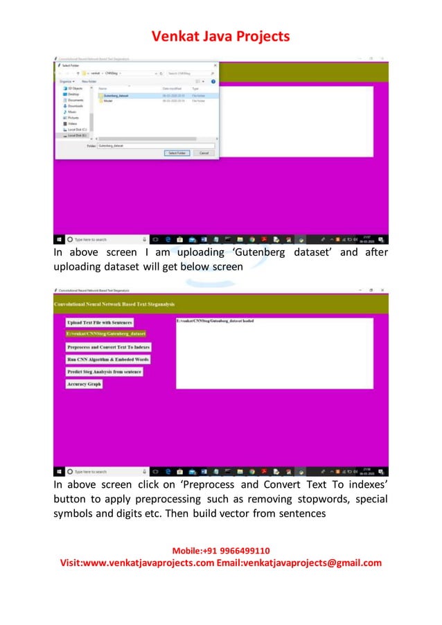 Convolutional Neural Network Based Text Steganalysis Complete Screens Docx