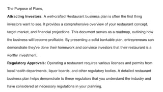 Complete Self-write Restaurant Business Plan Guide for Entrepreneurs | PPT