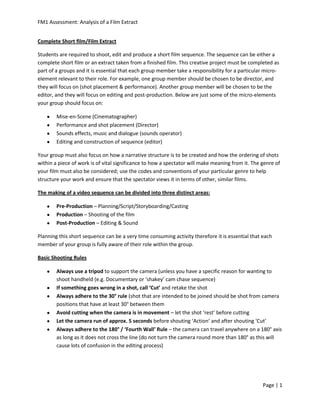 Complete short film guide | PDF