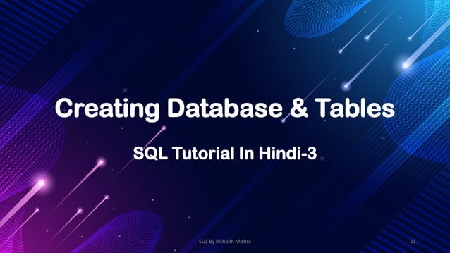 Complete SQL Tutorial In Hindi By Rishabh Mishra.pdf | Databases | Computer Software and ...