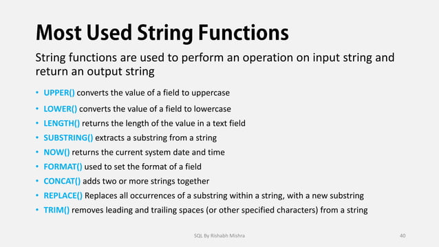 Complete SQL Tutorial In Hindi By Rishabh Mishra.pdf | Databases ...