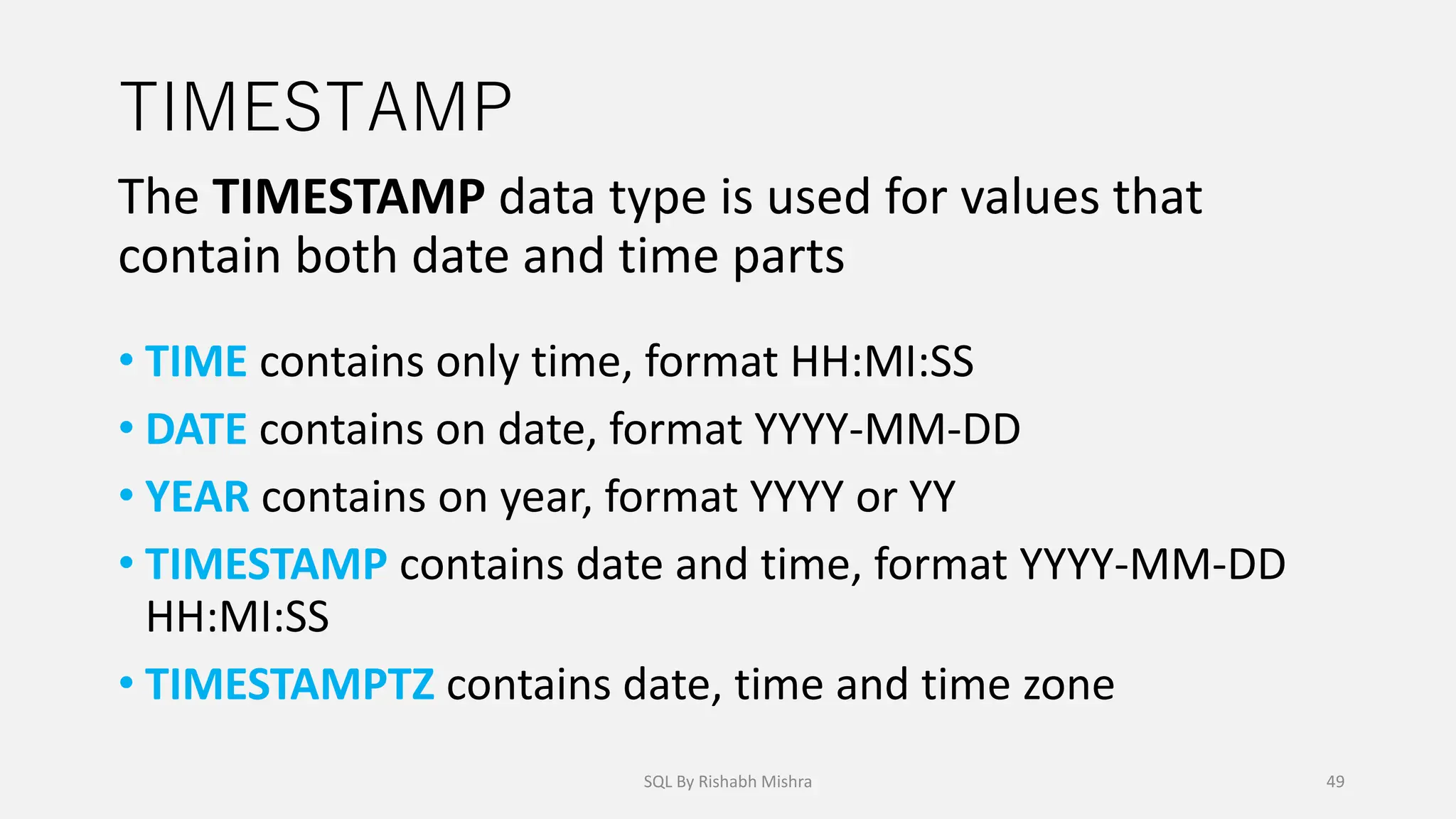 Complete SQL Tutorial In Hindi By Rishabh Mishra (Basic to Advance).pdf