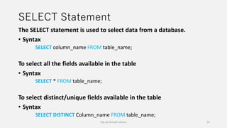 Complete SQL Tutorial In Hindi By Rishabh Mishra (Basic to Advance).pdf