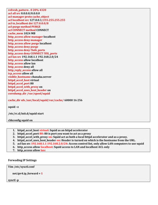 Complete squid & firewall configuration. plus easy mac binding | PDF
