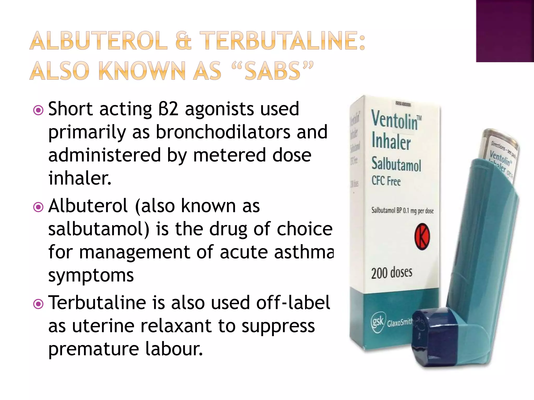 adrenergic agonists & antagonists | PPTX