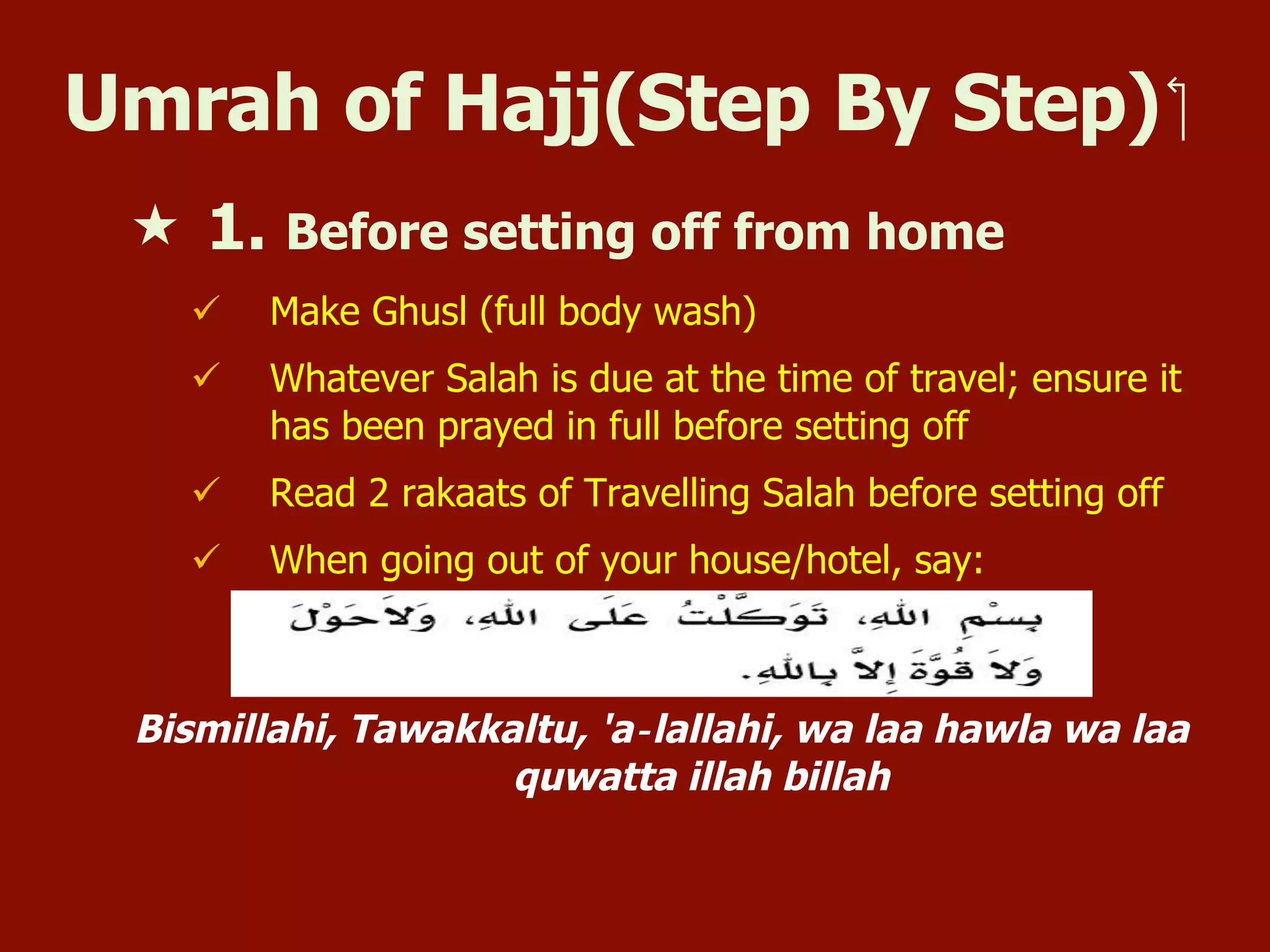 Step by Step Guide to Holy Hajj /Haj | PDF | Islam | Religion & Spirituality