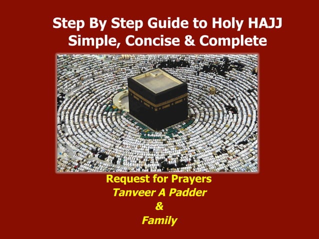 Step by Step Guide to Holy Hajj /Haj | PDF | Islam | Religion & Spirituality