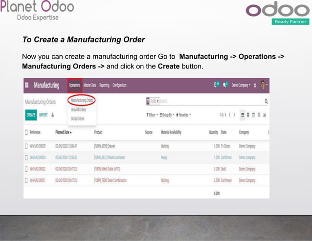Complete Step By Step Guide To Odoo 13 Manufacturing Pptx