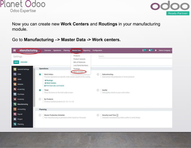 Complete step by step guide to odoo 13 manufacturing | PPTX