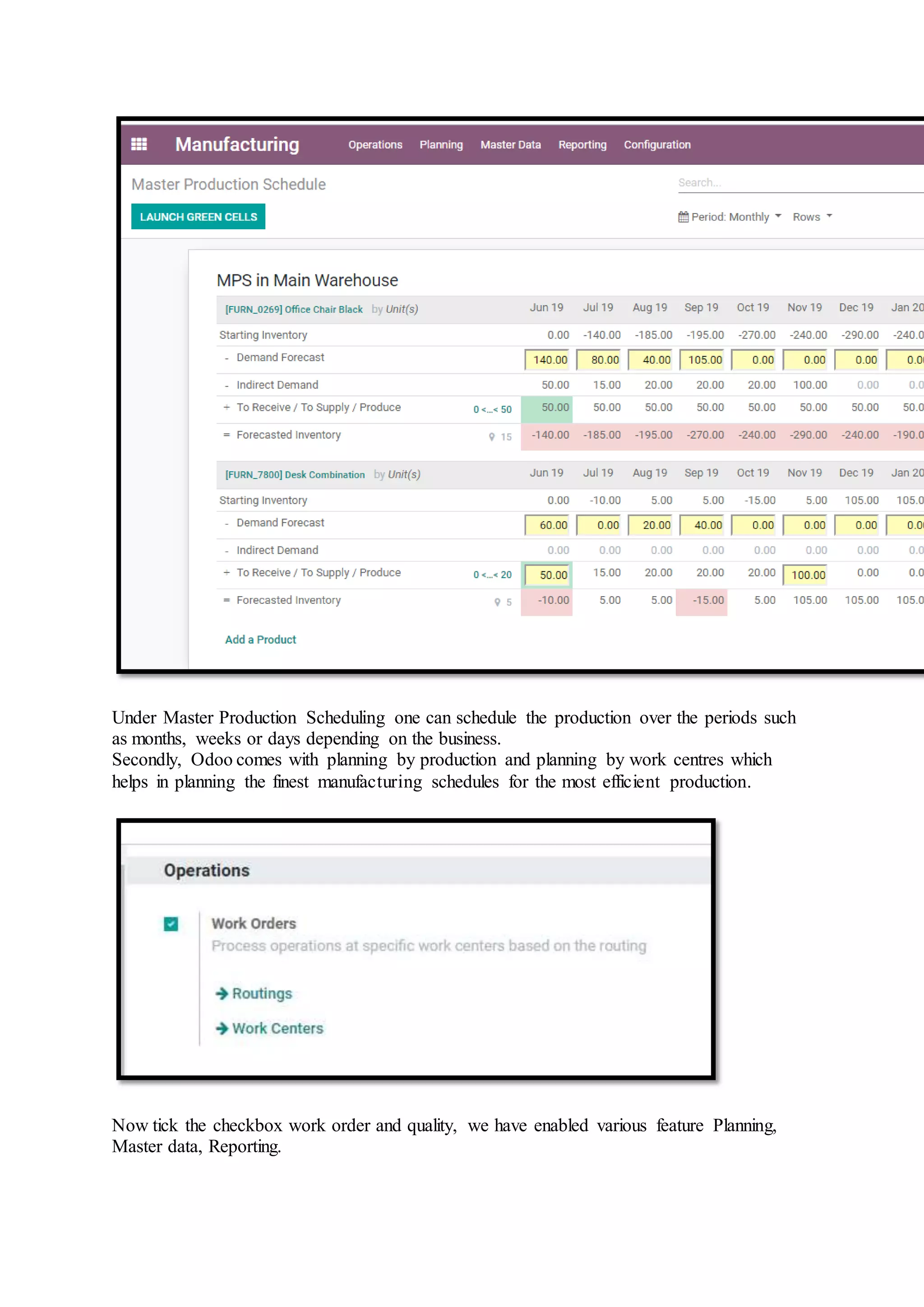 Complete step by step guide to odoo manufacturing | DOCX