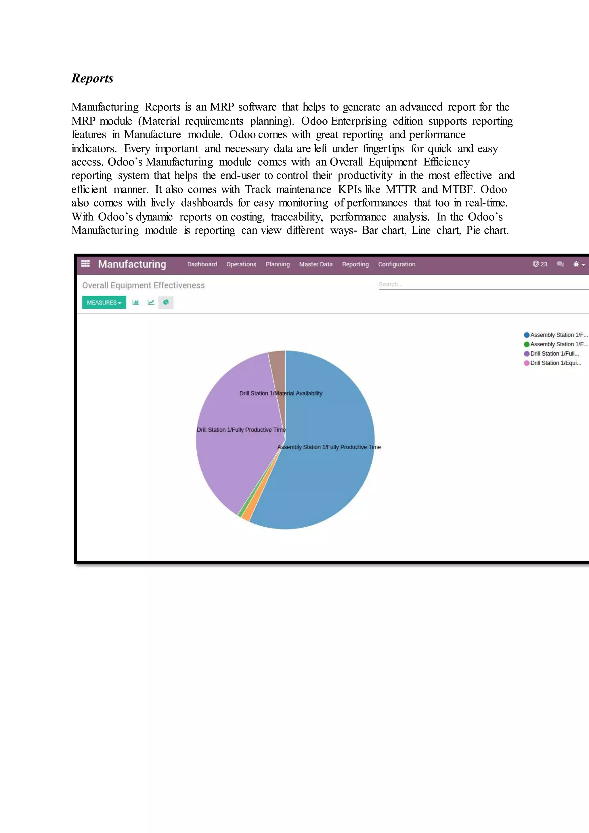 Complete step by step guide to odoo manufacturing | DOCX