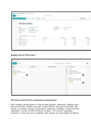 Complete step by step guide to odoo manufacturing | DOCX