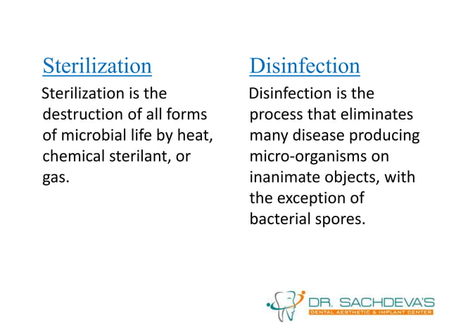 Complete Sterilization & Disinfection | PPTX | Infectious Diseases | Diseases and Conditions