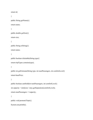 Complete the following- The int planTrip(int numPassengers- String tri.pdf