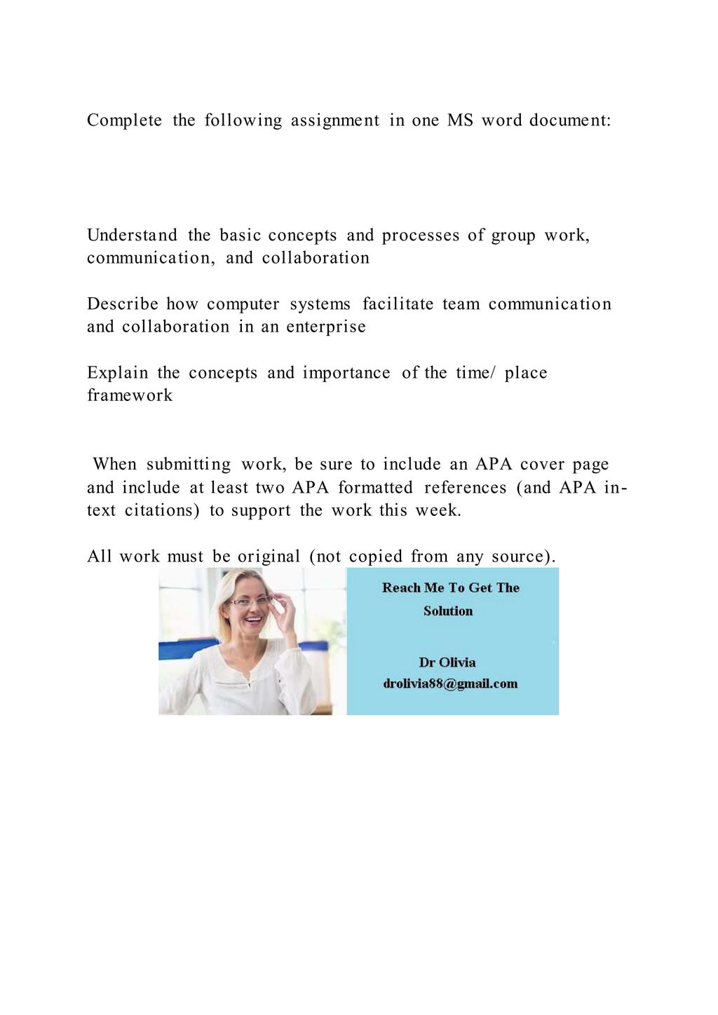 Complete the following assignment in one MS word document | DOCX