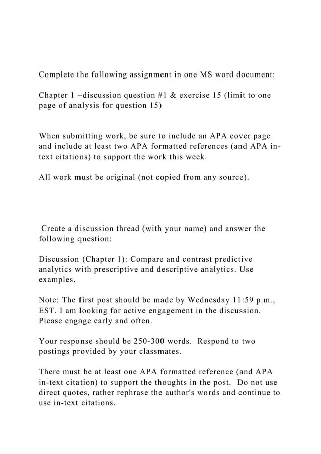 Complete The Following Assignment In One MS Word DocumentCh docx complete-the-following-assignment-in-one-ms-word-documentch-docx