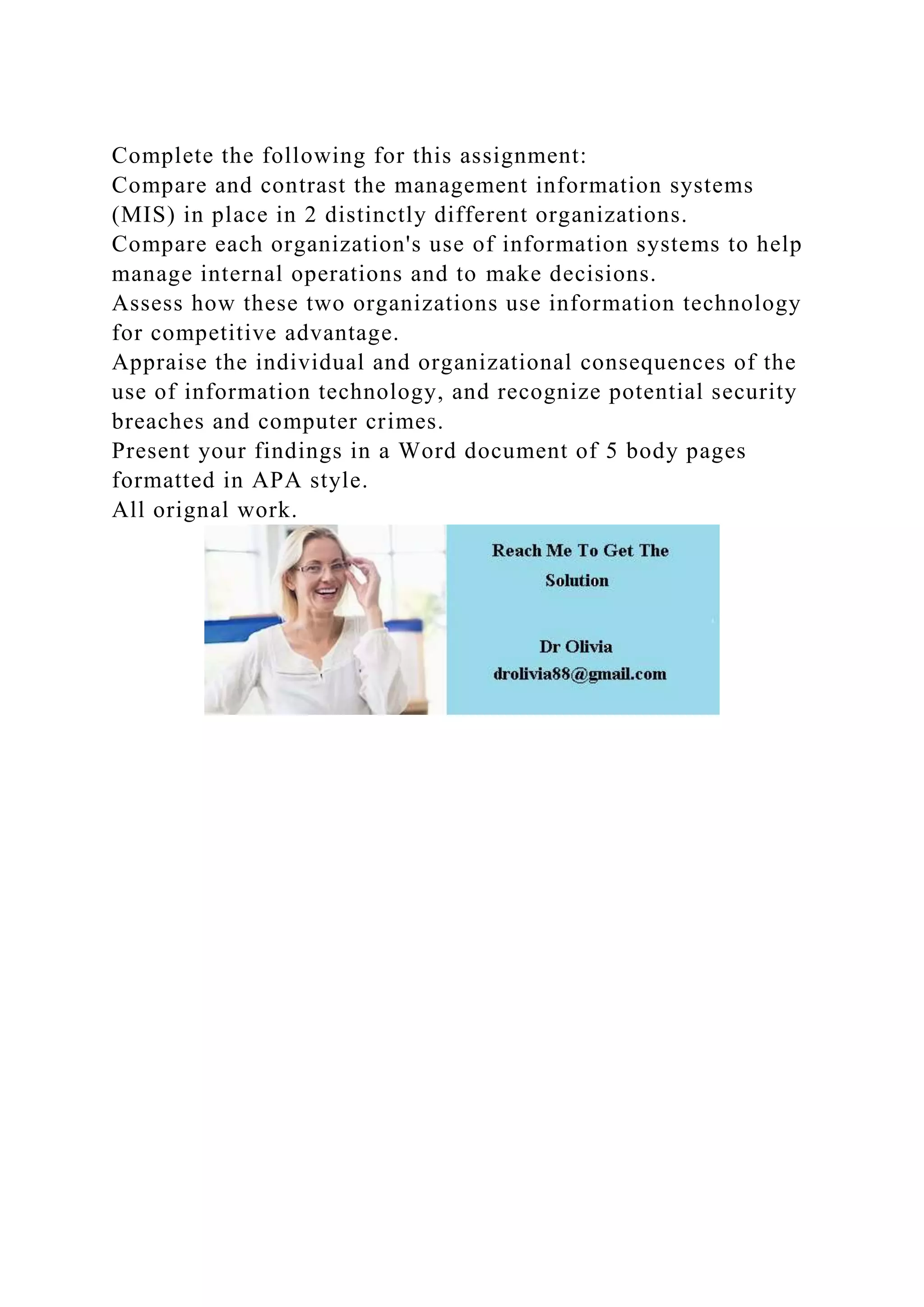 Complete the following for this assignmentCompare and contrast th.docx