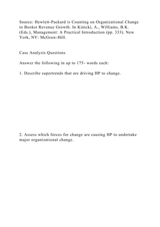 Complete the Hewlett-Packard Case Study Analysis. Answer all the q.docx