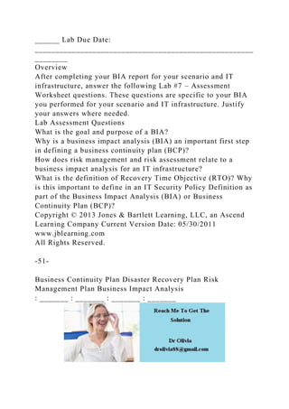 Complete the Lab #7 Exercises from your Student Lab Manual.Bec.docx