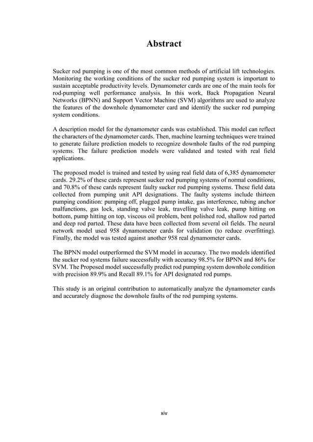 AUTOMATIC WELL FAILURE ANALYSIS FOR THE SUCKER ROD PUMPING SYSTEMS ...