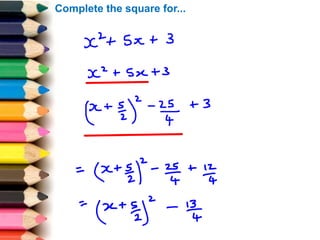 Complete the square examples | PPTX | Physics | Science