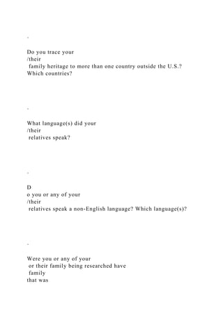 Complete the Student Autobiography Worksheet form about your famil.docx ...