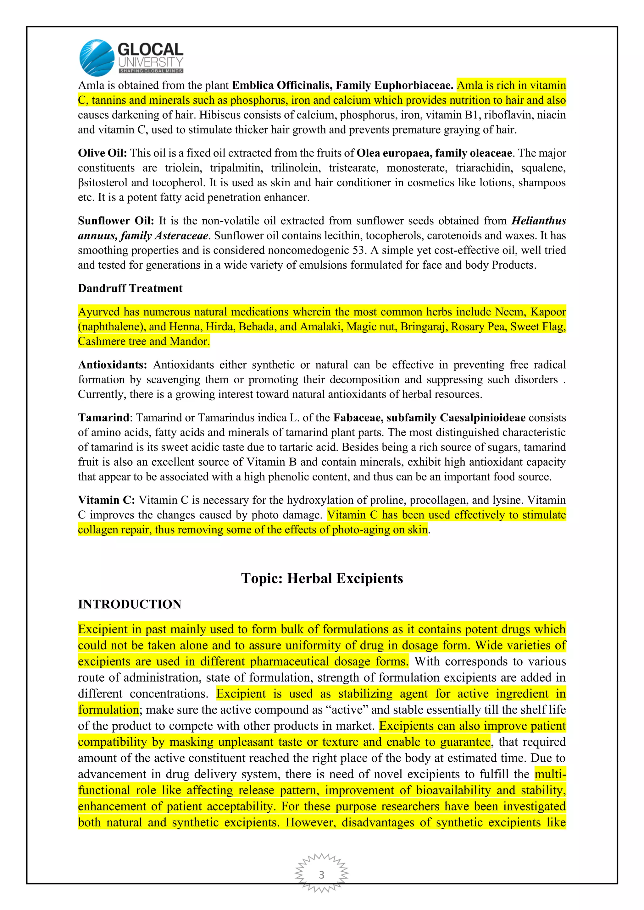 Complete unit 4th herbal drug formulation | PDF