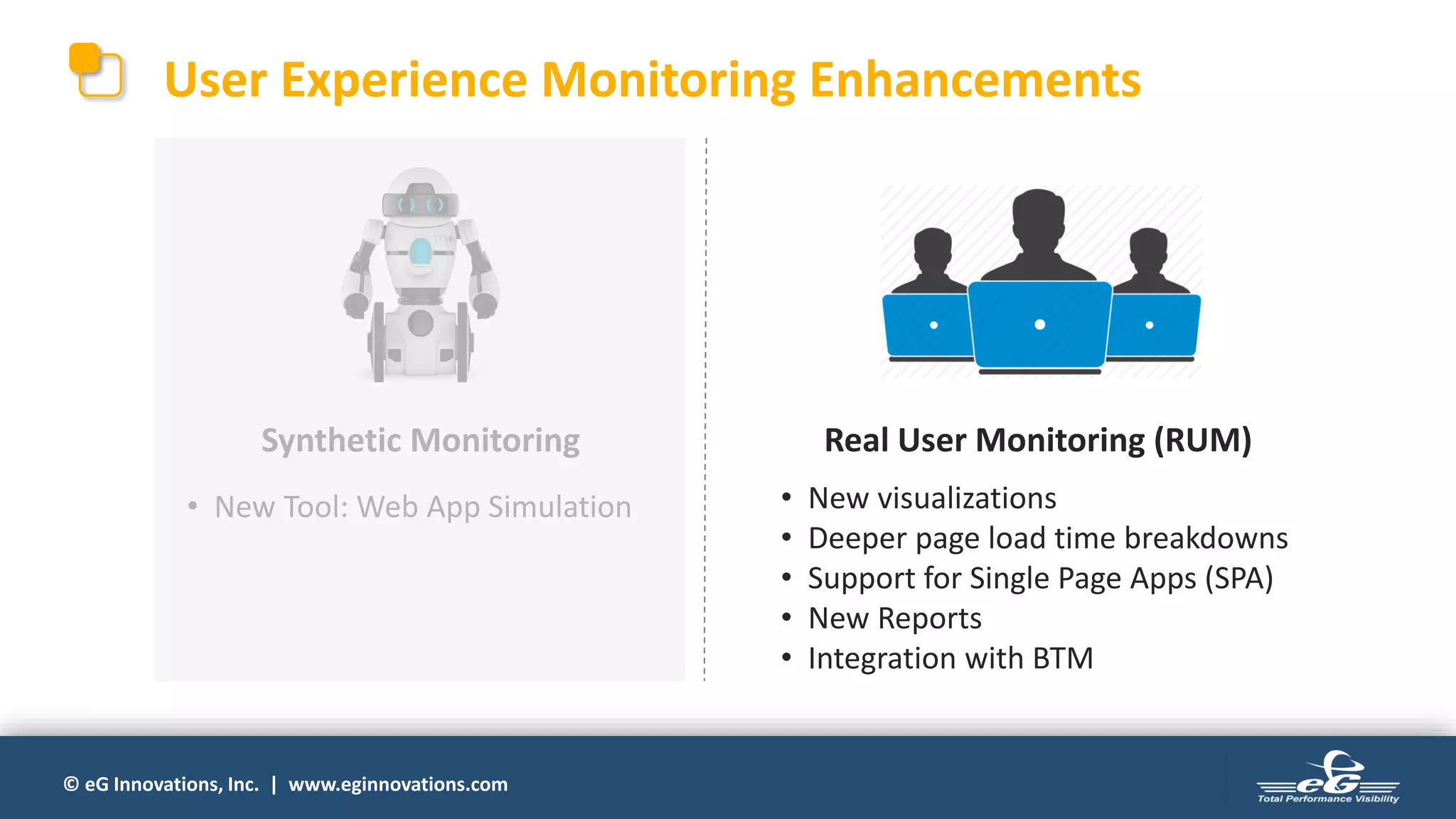 The Complete User Experience Monitoring Solution - eG Enterprise v7 | PDF