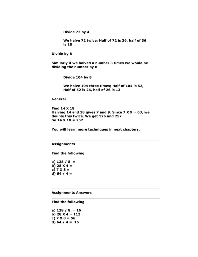 Complete vedic maths | PDF