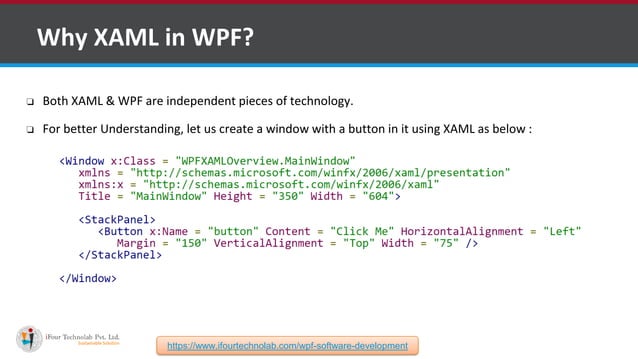 Complete WPF Overview Tutorial with Example - iFour Technolab | PPT
