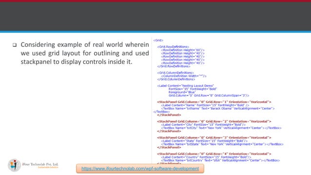 Complete Wpf Overview Tutorial With Example Ifour Technolab Ppt