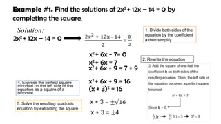 completing-the-square quadratic equation.pptx | Physics | Science