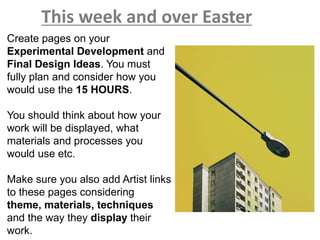 Completing final ideas | PPTX