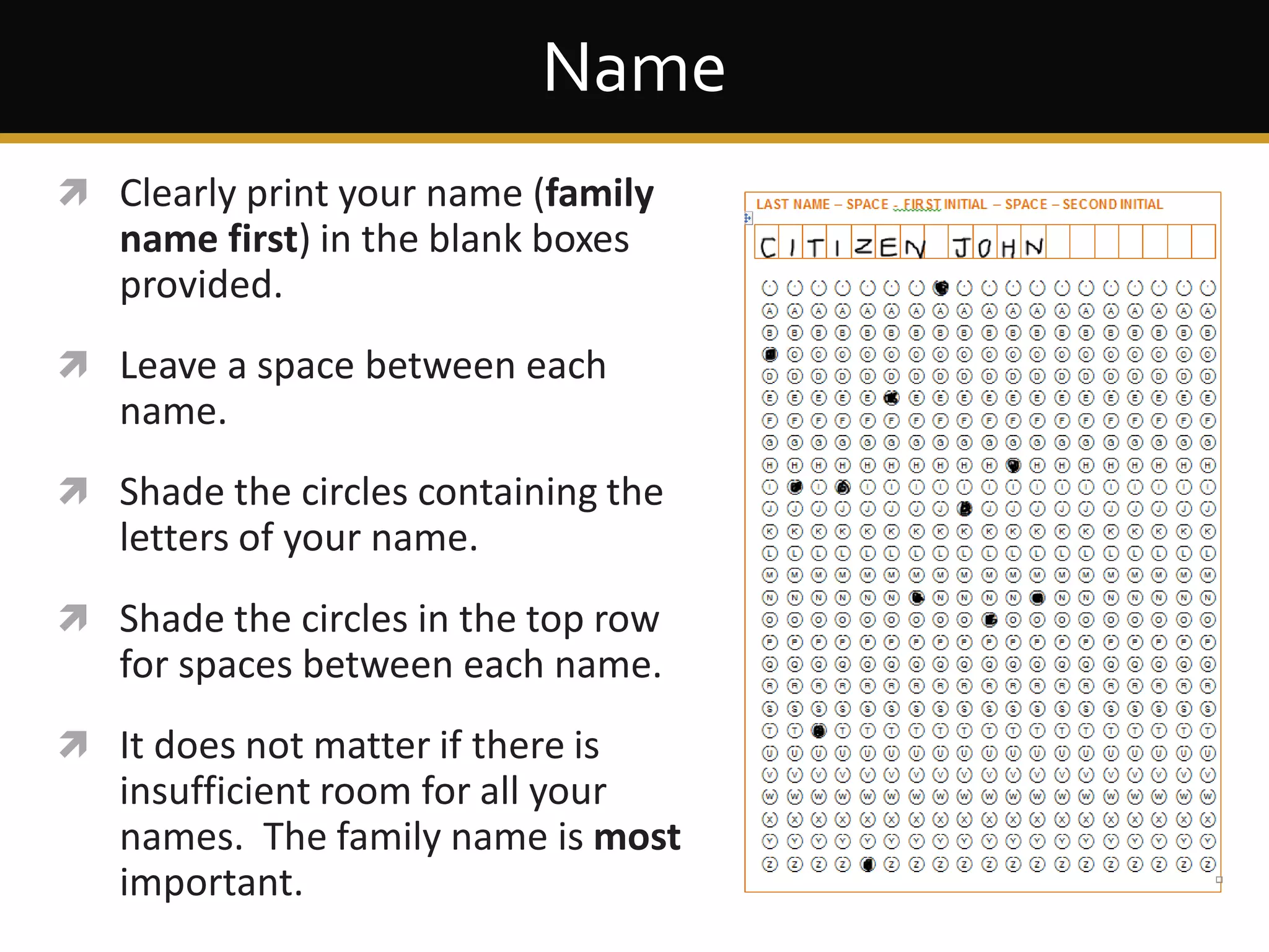 Completing the MCQ answer sheet | PDF