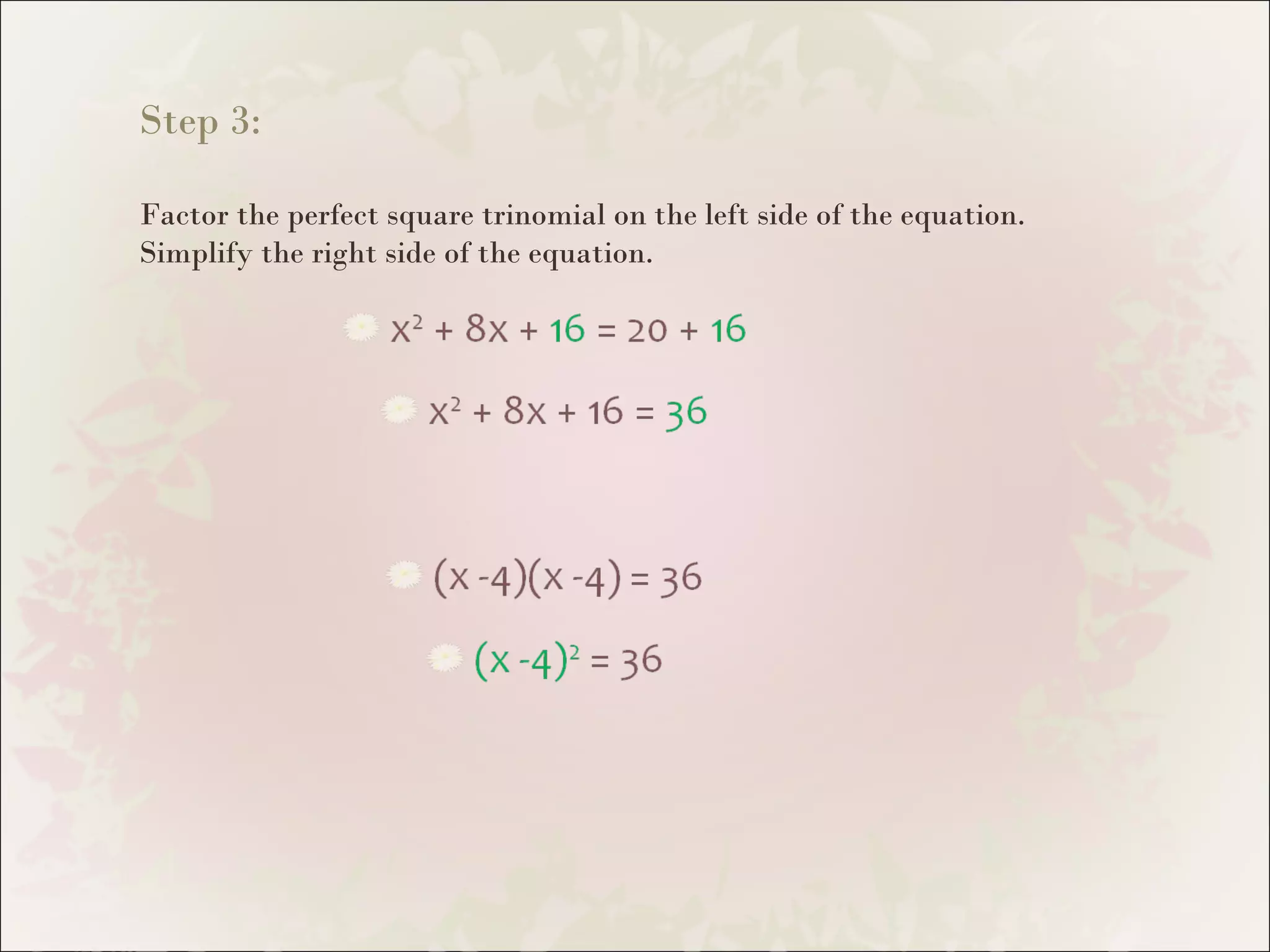 Completing the Square | PPT