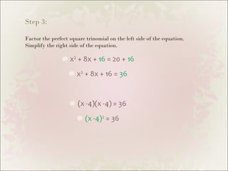 Completing the Square | PPT